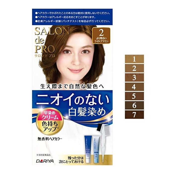 Buy DARIYA - Salon De Pro Unscented Gray Hair Quick Color Cream 5A Deep ...