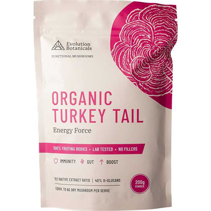 Buy Evolution Botanicals Organic Turkey Tail Energy Force 200g - MyDeal ...