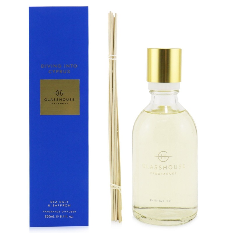 Buy Glasshouse Diffuser - Diving Into Cyprus (Sea Salt & Saffron) 250ml/8.4oz - MyDeal