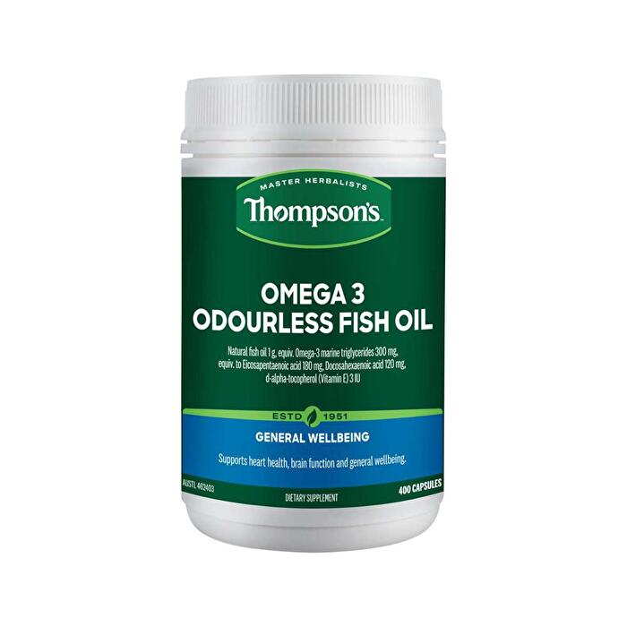 Buy Homart Thompson's Thompsons Omega 3 Odourless Fish Oil 400c ...
