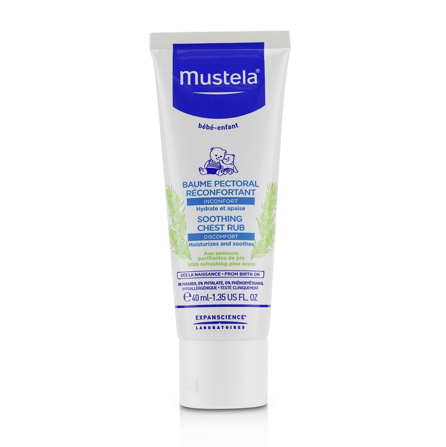 Buy Mustela Soothing Chest Rub - Moisturizes & Soothes 40ml/1.35oz ...