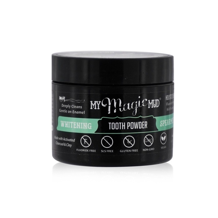 Buy My Magic Mud Activated Charcoal Whitening Tooth Powder - Spearmint ...
