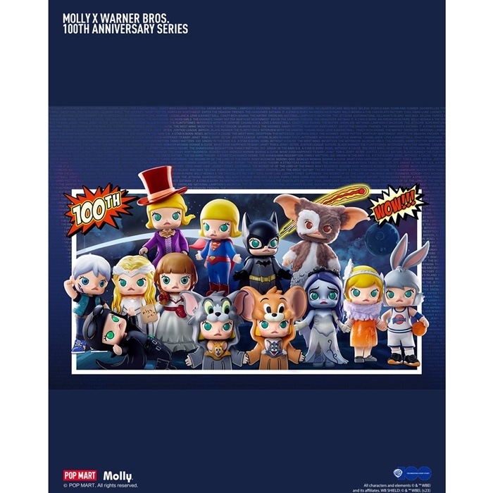 Buy Popmart MOLLY × Warner Bros 100th Anniversary Series Figures ...