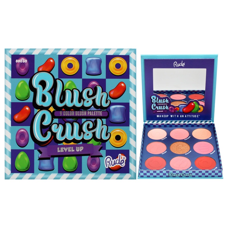 Buy Rude Cosmetics Blush Crush 9 Color Blush Palette - Level Up by Rude ...