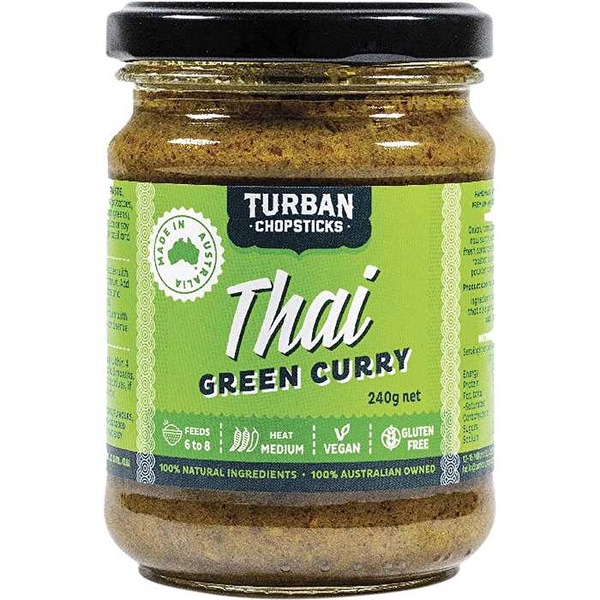 Buy Turban Chopsticks Curry Paste Thai Green Curry 240g - MyDeal Australia