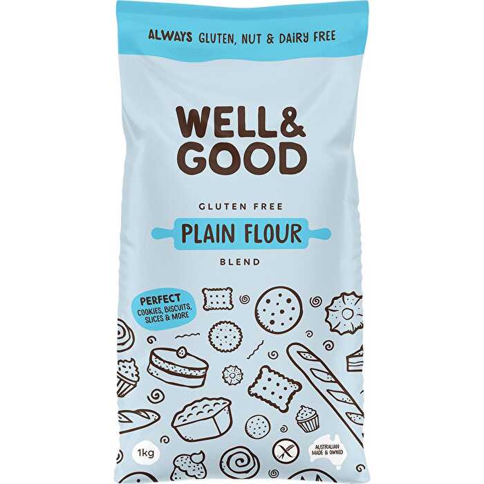 Buy WELL & GOOD Plain Flour Blend 1kg - MyDeal Australia