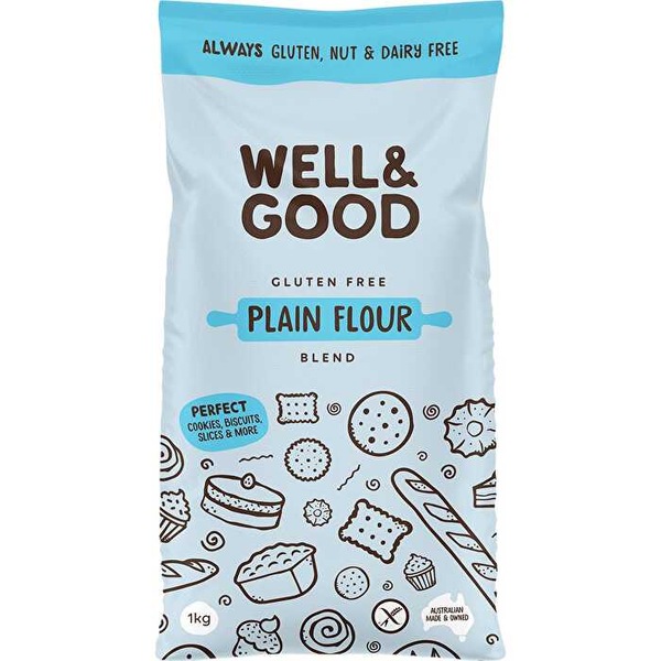 Buy WELL & GOOD Plain Flour Blend 1kg - MyDeal Australia
