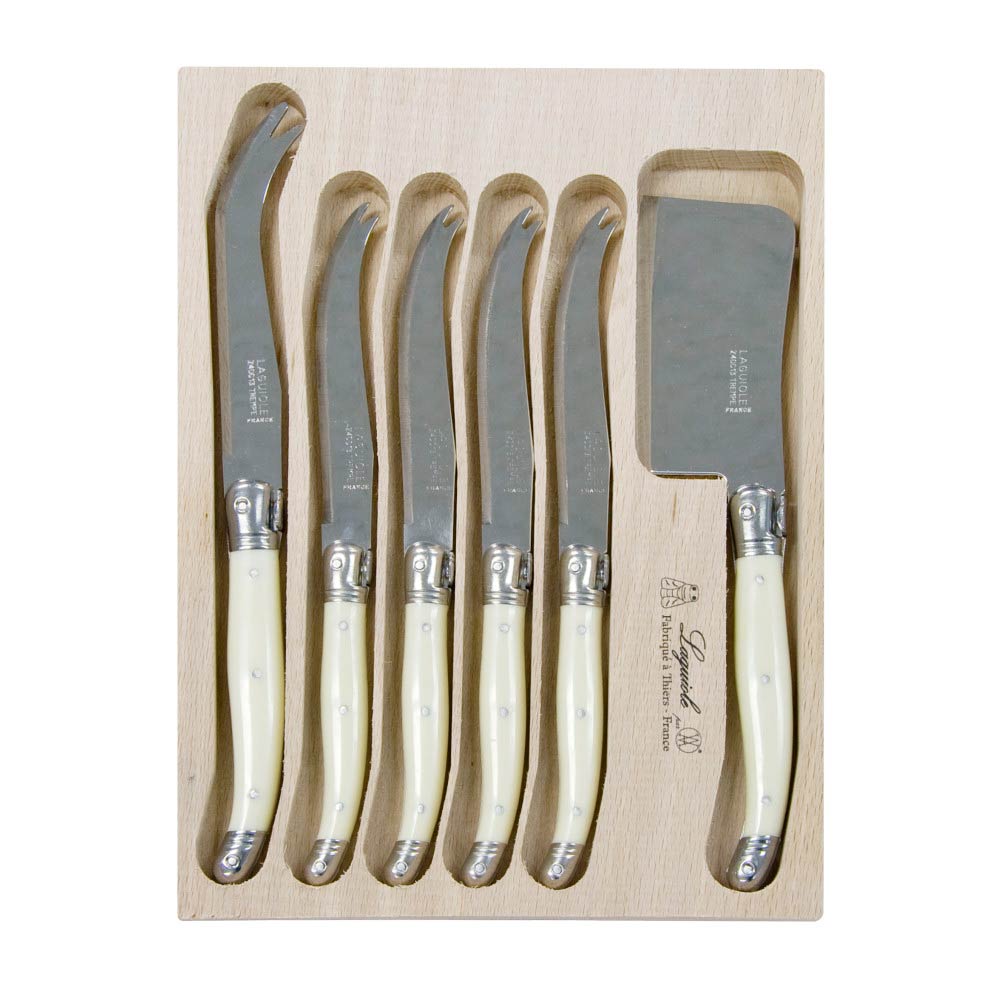 Buy Andre Verdier Debutant 6 Piece Cheese Knife Set Ivory - MyDeal ...