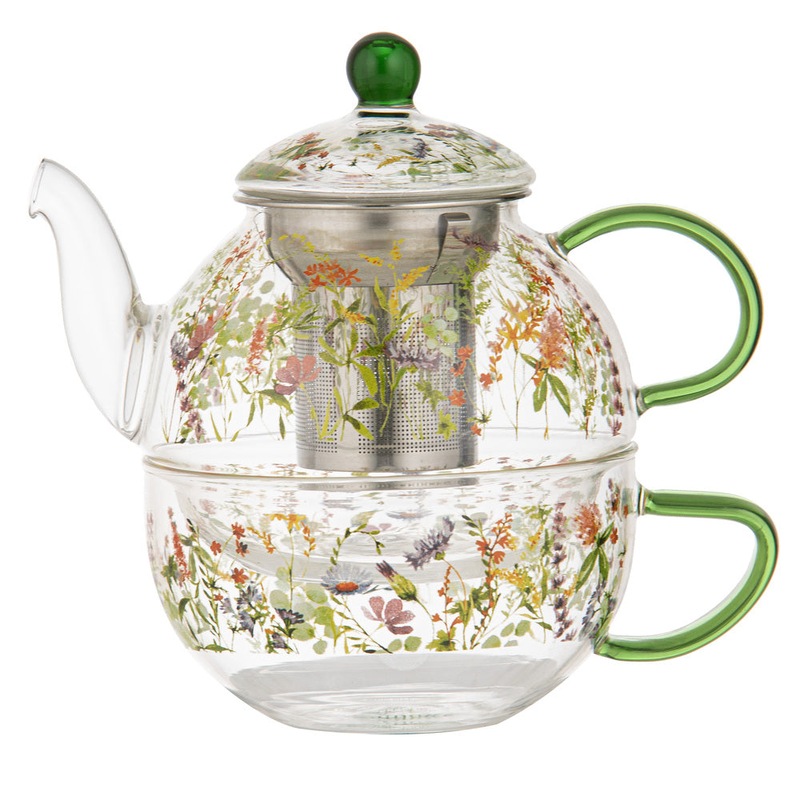 Buy Ashdene Wildflowers Forest Glass Tea For One - MyDeal