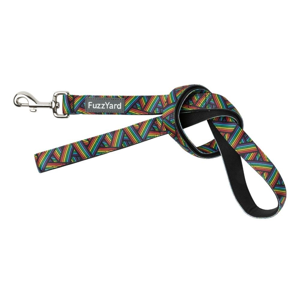 Buy FuzzYard Pride Dog Lead Rainbow Northcote Small - MyDeal Australia