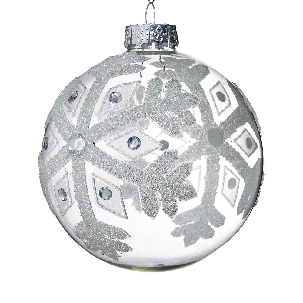 Buy Home Beautiful Clear Bauble Large Snowflake - MyDeal Australia