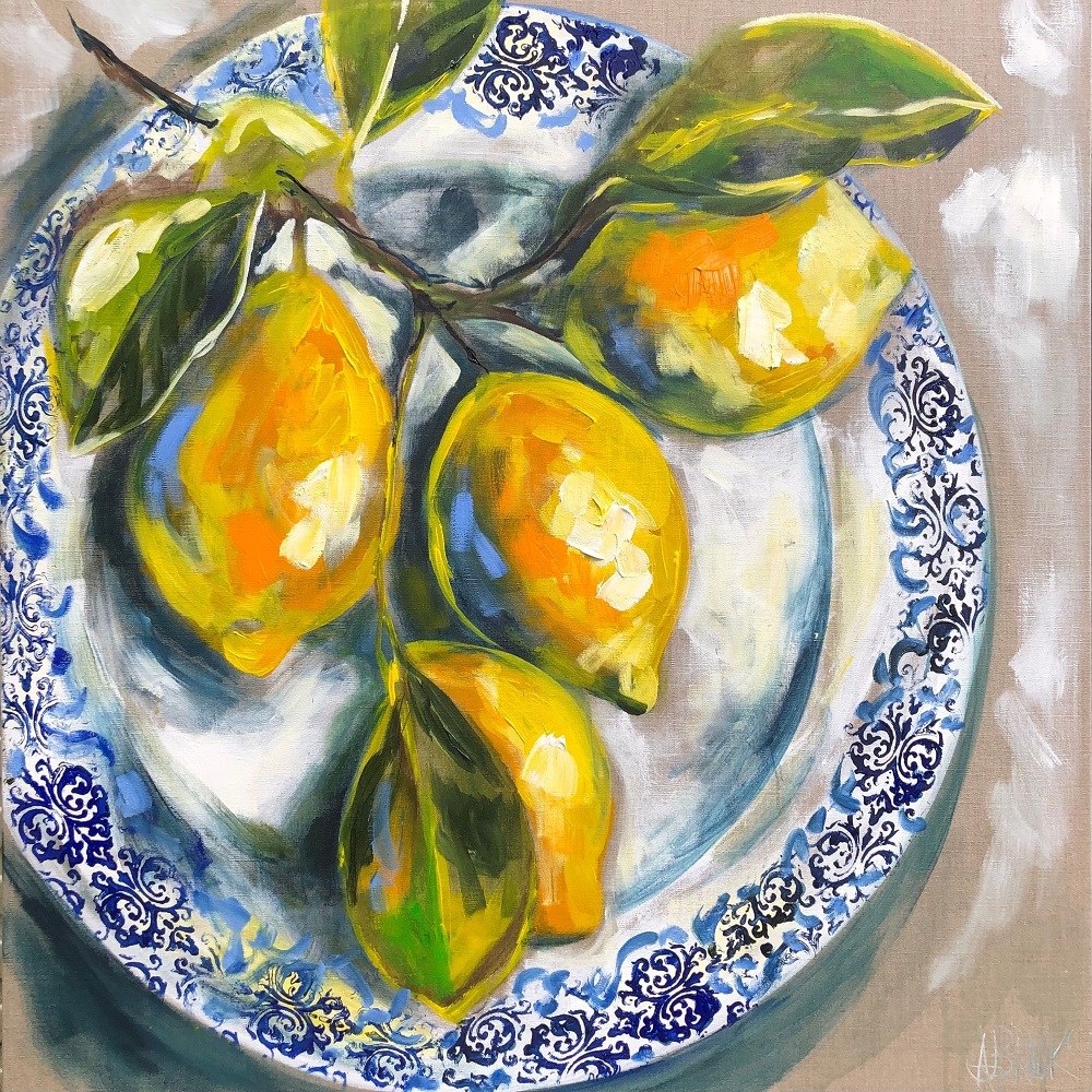 Buy Lilli Rock Home Grown Lemons Set of 4 Coasters - MyDeal Australia