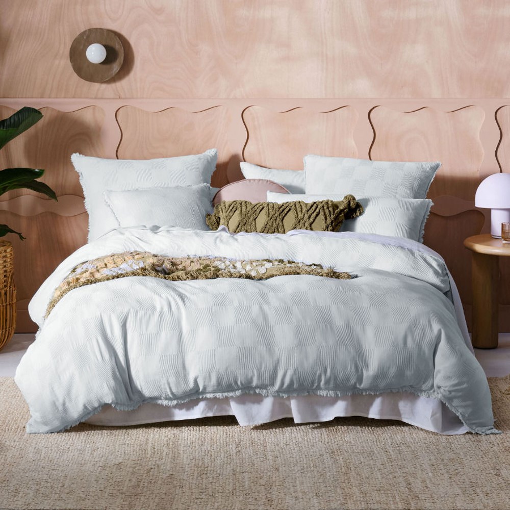 Buy Linen House Capri Quilt Cover Set King Sky - MyDeal Australia