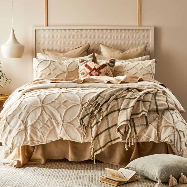 Buy MyHouse Haidie Quilt Cover Set - Super King - MyDeal Australia