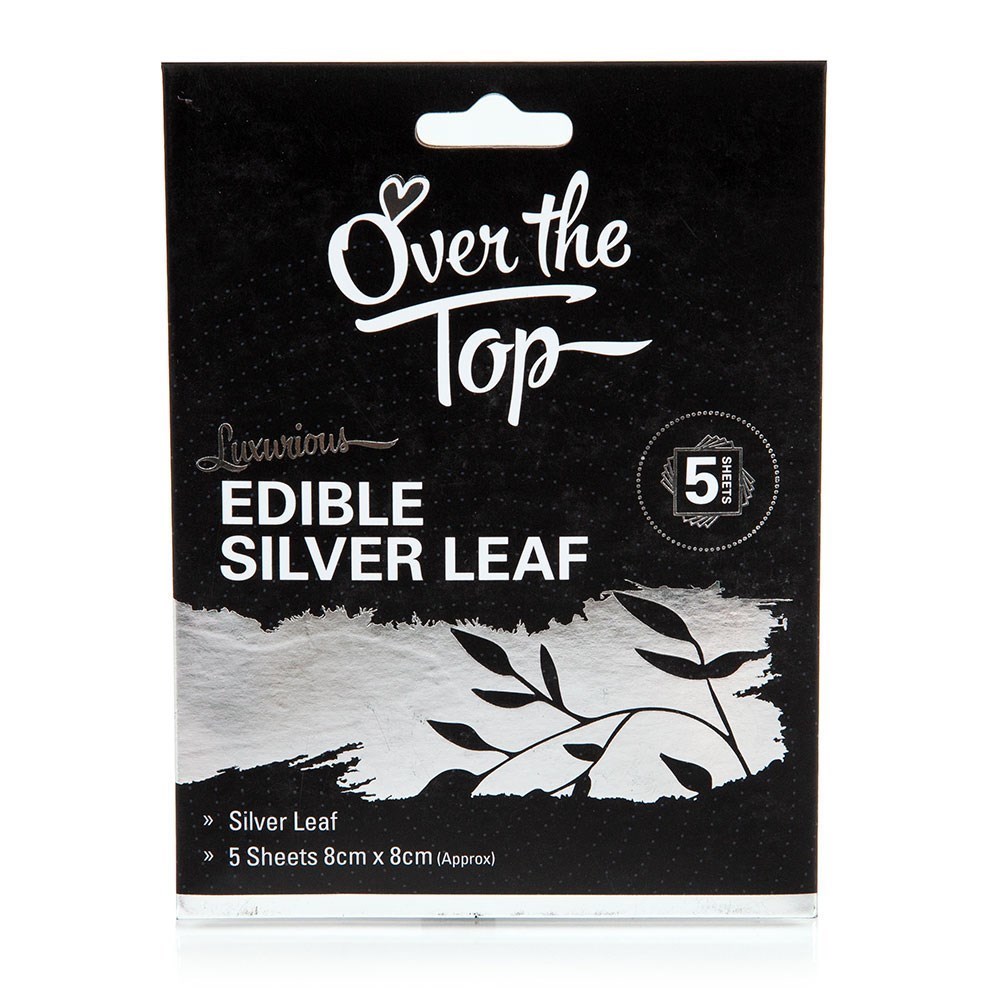 Buy Over the Top Edible Silver Leaf Transfer Sheet Set of 5 - MyDeal ...