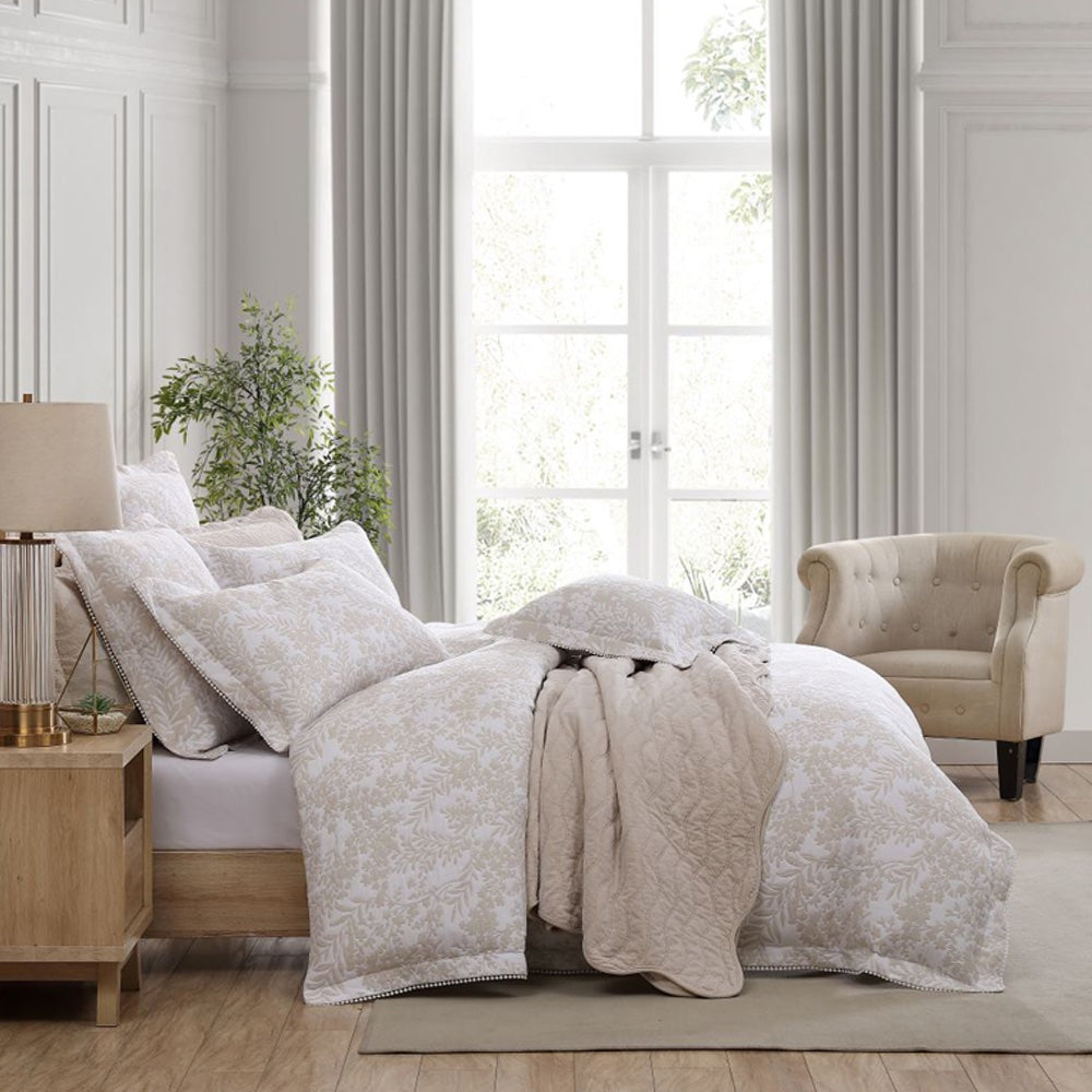 Buy Private Collection Quinn Quilt Cover Set - Stone - King - MyDeal ...