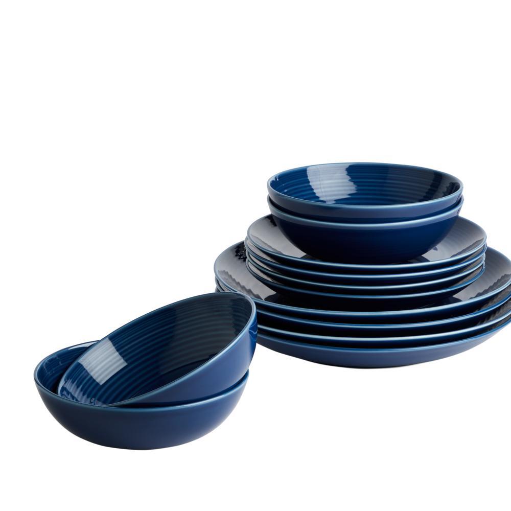 Buy Royal Doulton Gordon Ramsay Maze 12 Piece Set - Denim Blue - MyDeal ...