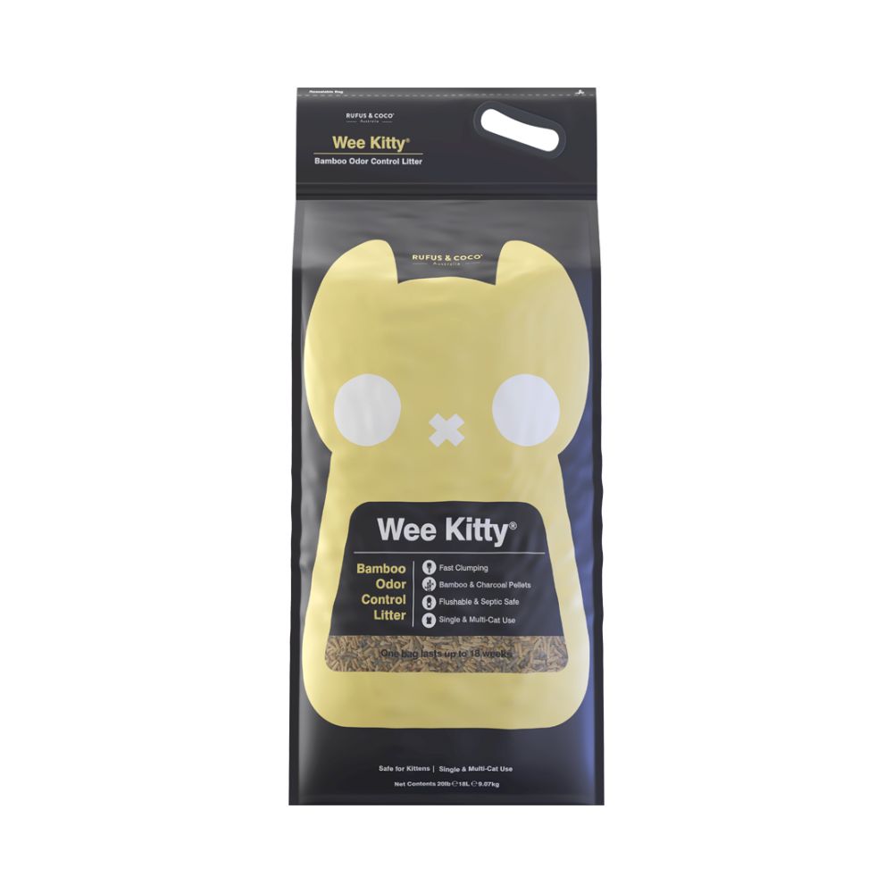Buy Rufus & Coco Wee Kitty Bamboo Odor Control Cat Litter 9kg - MyDeal ...