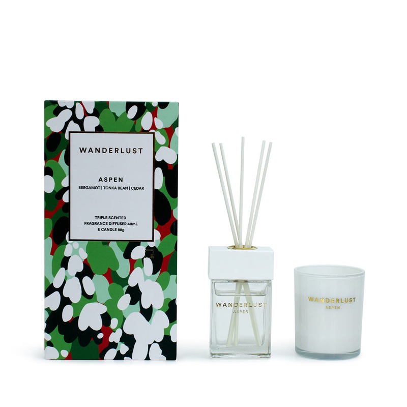 Buy Salt & Pepper Wanderlust Diffuser & Candle Gift Pack - Aspen - MyDeal