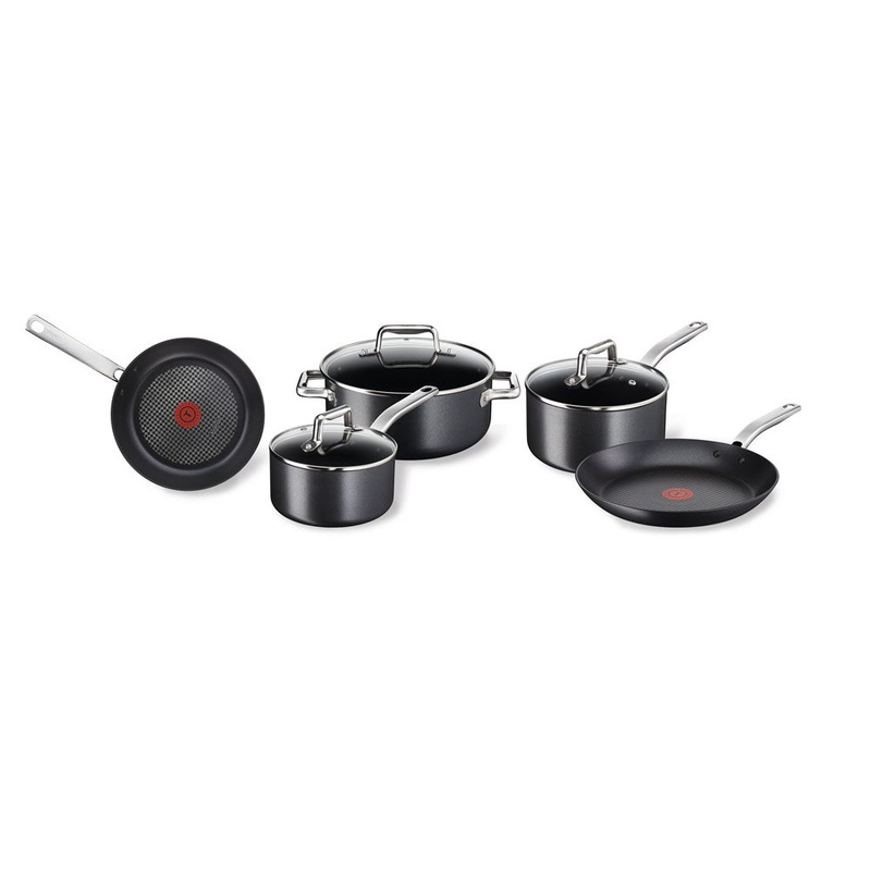 Buy Tefal Pro Grade Titanium 5 Piece Cookset Cooking Set Cookware Set ...