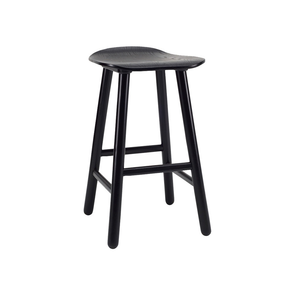 Buy Modern Furniture Hetty 42x63cm Counter Stool - Black Ash Veneer ...