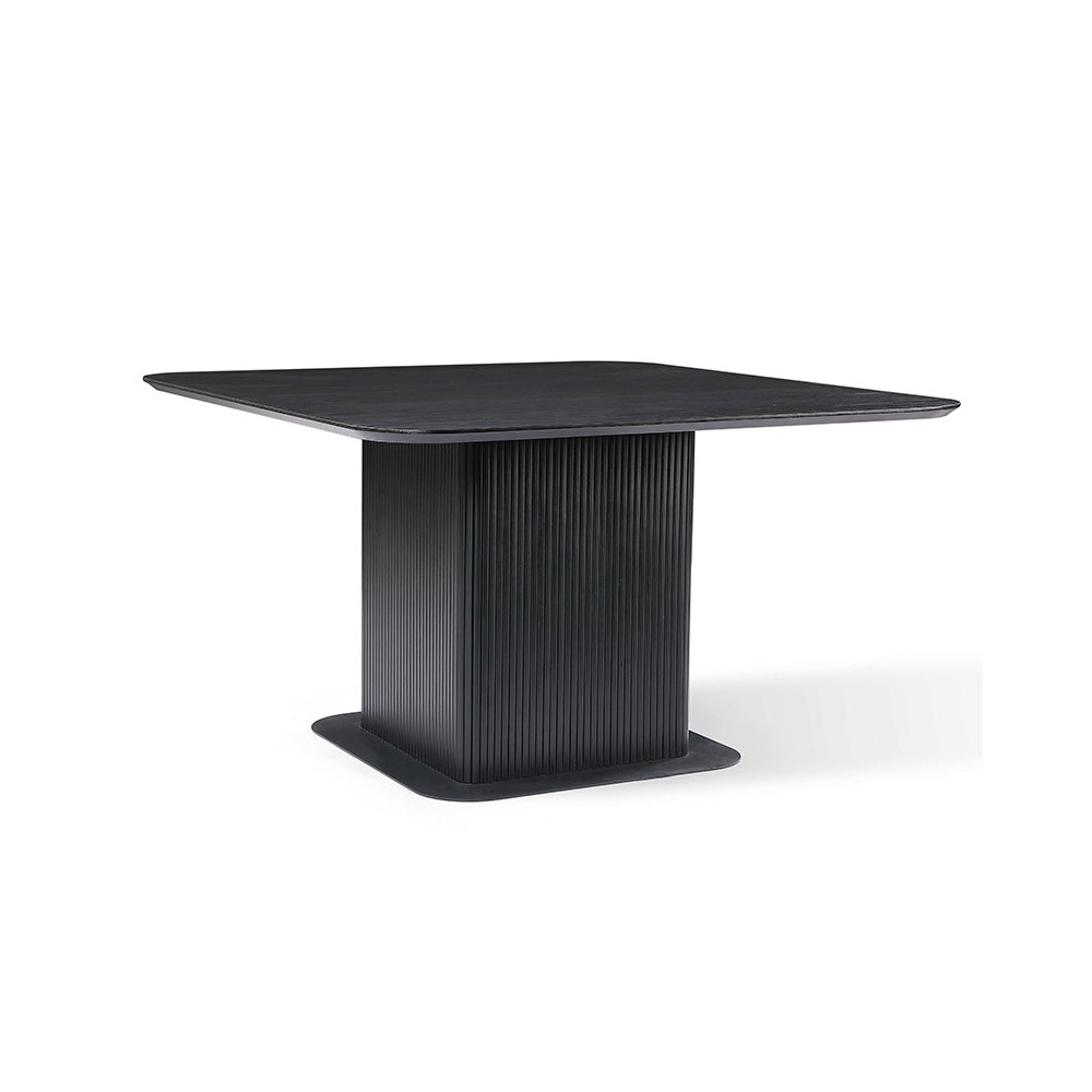 Buy Modern Furniture KENZI Square Dining Table 120cm - Black - MyDeal ...