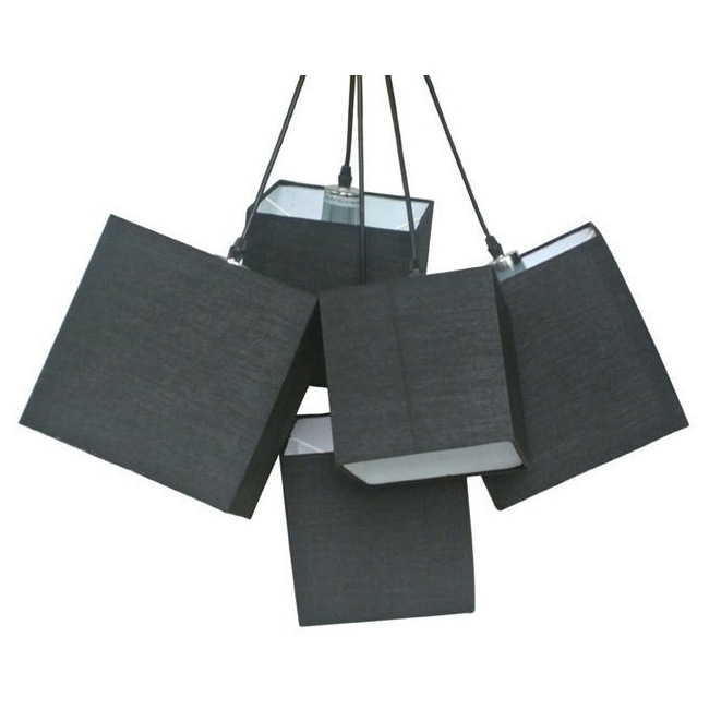 Buy Modern Furniture Loria Black Black Square Cluster Pendant Lights ...