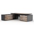 Buy PHOENIX Executive Desk with Left Return 2.8M - Warm Oak & Black ...