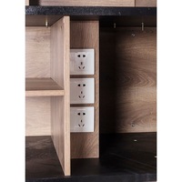 Buy PHOENIX Executive Desk with Left Return 2.8M - Warm Oak & Black ...