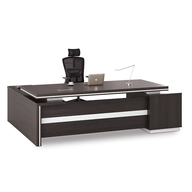 Buy Xander Executive Office Desk with Right Return 2.49M - Black ...