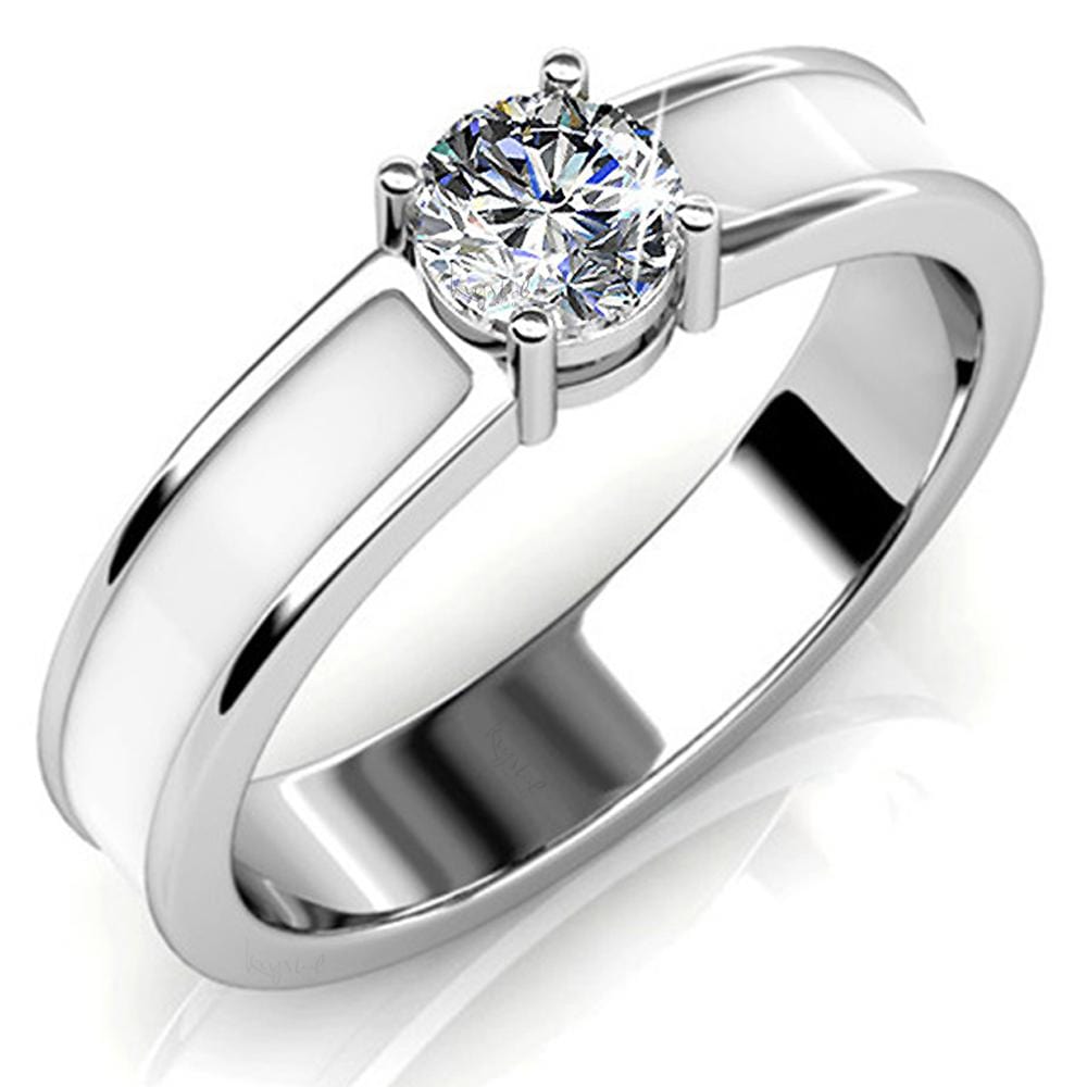 Buy Marian Solitaire Ring Embellished With SWAROVSKI Crystals - MyDeal ...