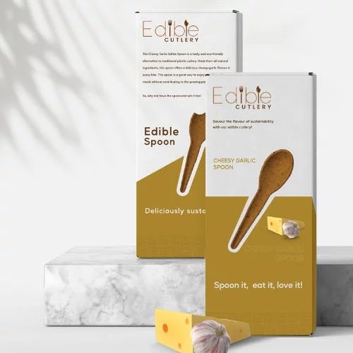 Buy Edible Cheesy Garlic Spoon - Carton of 1000 - MyDeal Australia