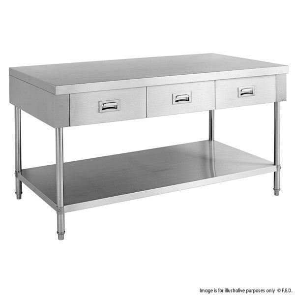 Buy Modular Systems Work Bench With 3 Drawers And Undershelf SWBD-7 ...