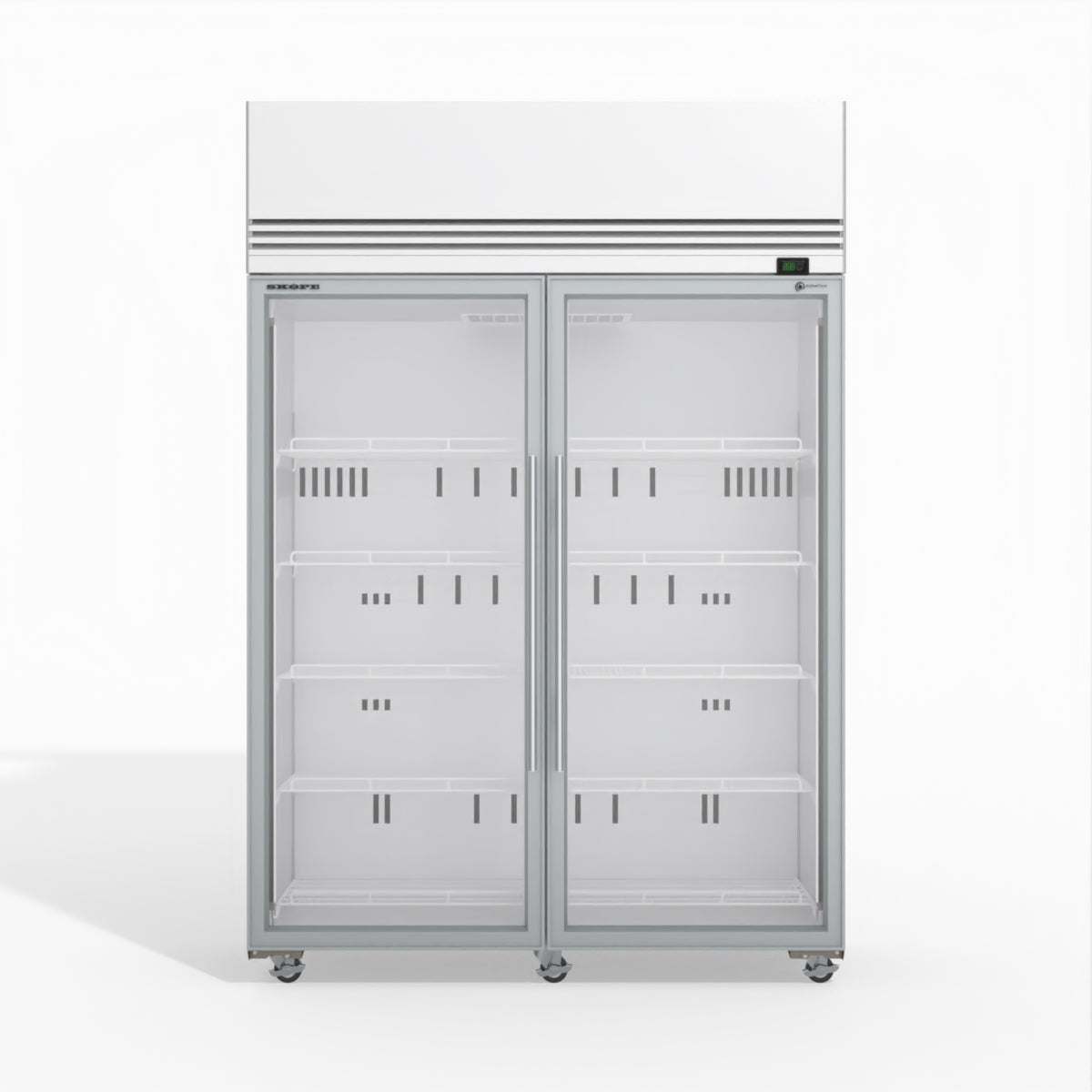 Buy Skope SKFT1300N-A 2 Glass Door Upright Display or Storage Freezer ...