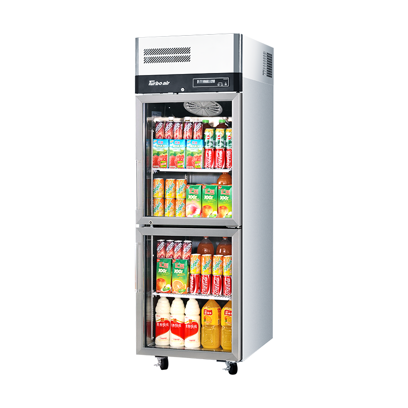 Buy Turbo Air 2 Half Glass Door Upright Top Mount Freezer - KF25-2G-N ...