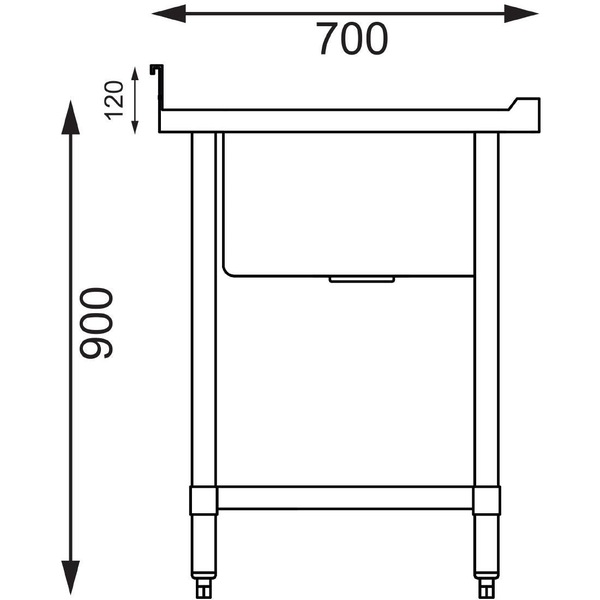 Buy Vogue Single Bowl Sink Double Drainer - 1500mm x 700mm 90mm Drain ...