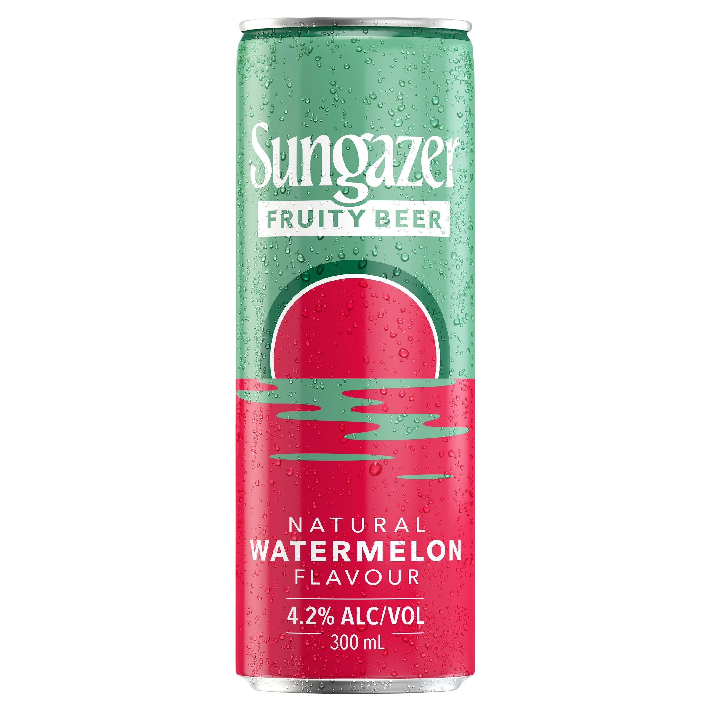 Buy Sungazer Fruity Beer Watermelon 16 x 300mL Cans - MyDeal Australia