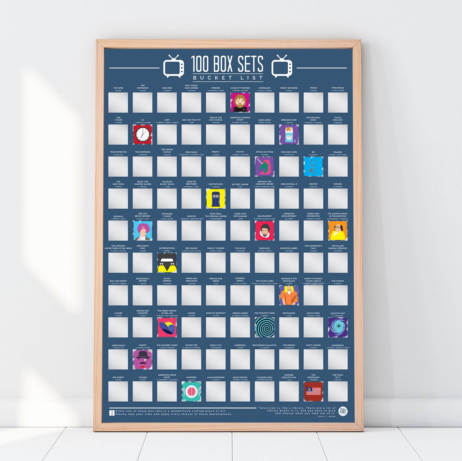 Buy Bucket List Scratch Poster - 100 Box Sets - MyDeal Australia