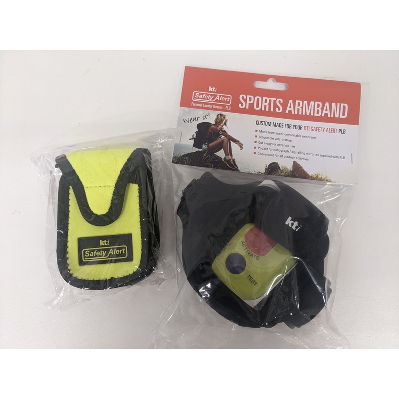 Buy KTI Safety Alert PLB Personal Locator Beacon Armband + Pouch - MyDeal