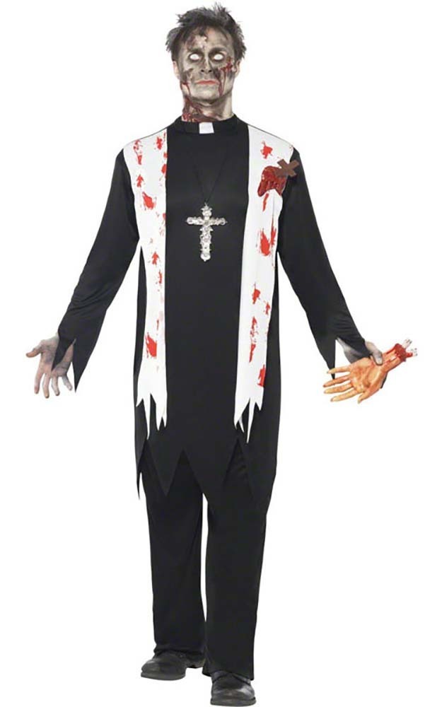 Buy Priest Brother Zombie Halloween Adults Costume - MyDeal Australia
