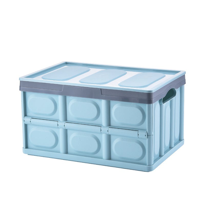 Buy 3 X 56l Collapsible Storage Bins W Lids Folding Plastic Stackable