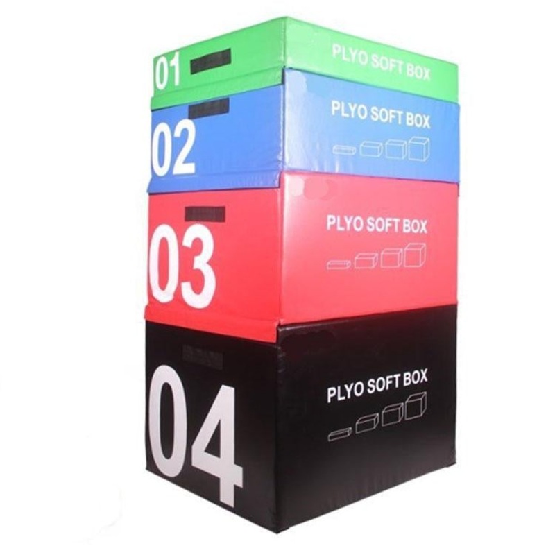 Buy Plyo Box Set Jump Box Soft Foam Velcro Training Gym Fitness ...