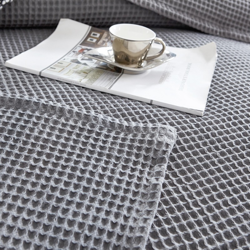 Buy 100% BAMBOO 350gsm Large Chunky Waffle Blanket Throw Rug - MyDeal