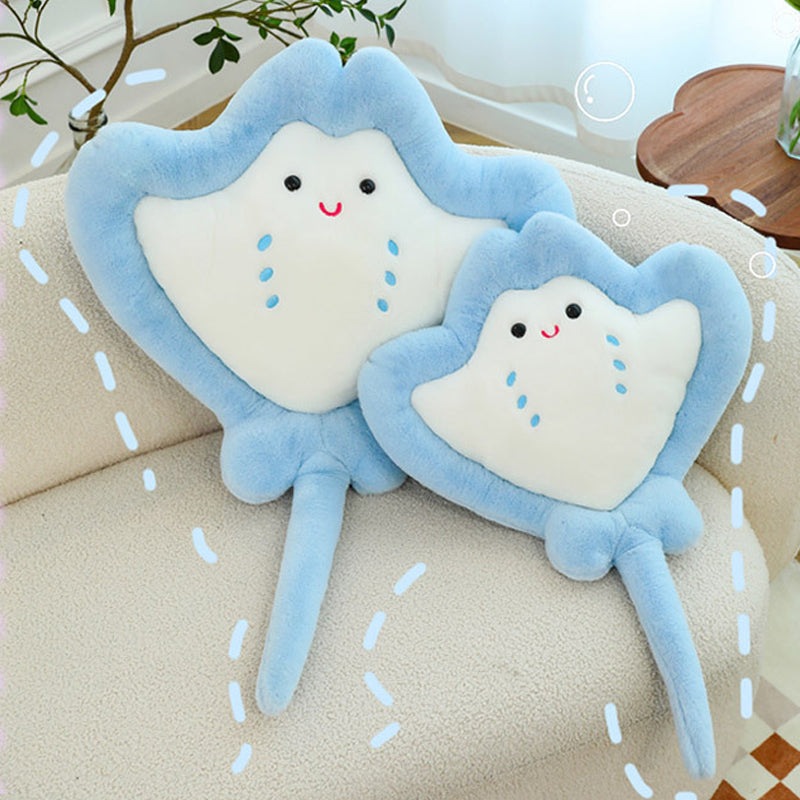Buy Super Cute Soft Fleece Happy Manta Ray Plush Toy 75cm 90cm 110cm ...