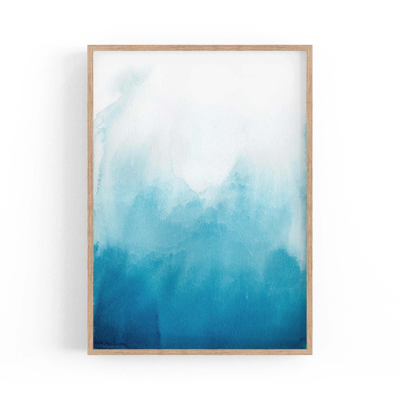 Buy Minimal Blue Painting Abstract Modern Wall Art #11 - MyDeal