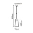 Buy LANTERNA Wood Trapezium Pendant Light - MyDeal