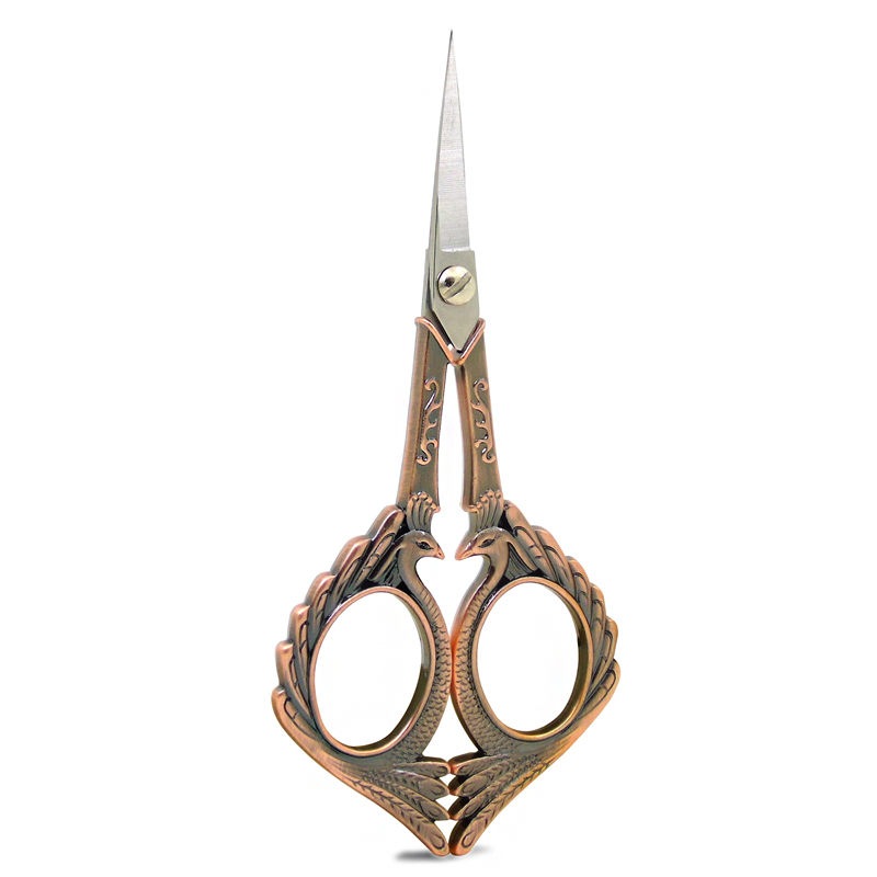 Buy Catzon Alloy Handle Stainless Steel Scissors Retro Beauty Cut-Red ...