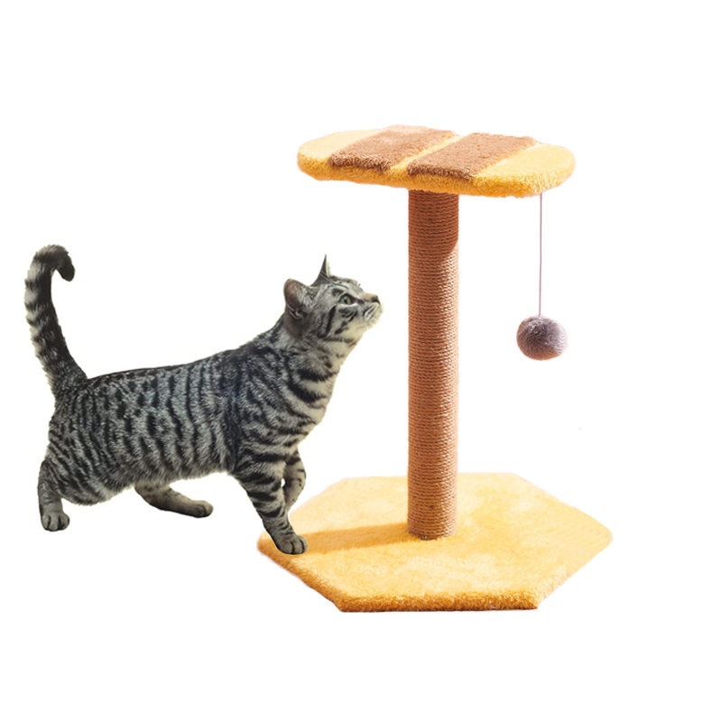 Buy Catzon Honeycomb Cat Scratching Post Cat Tree with Sisal Covered ...