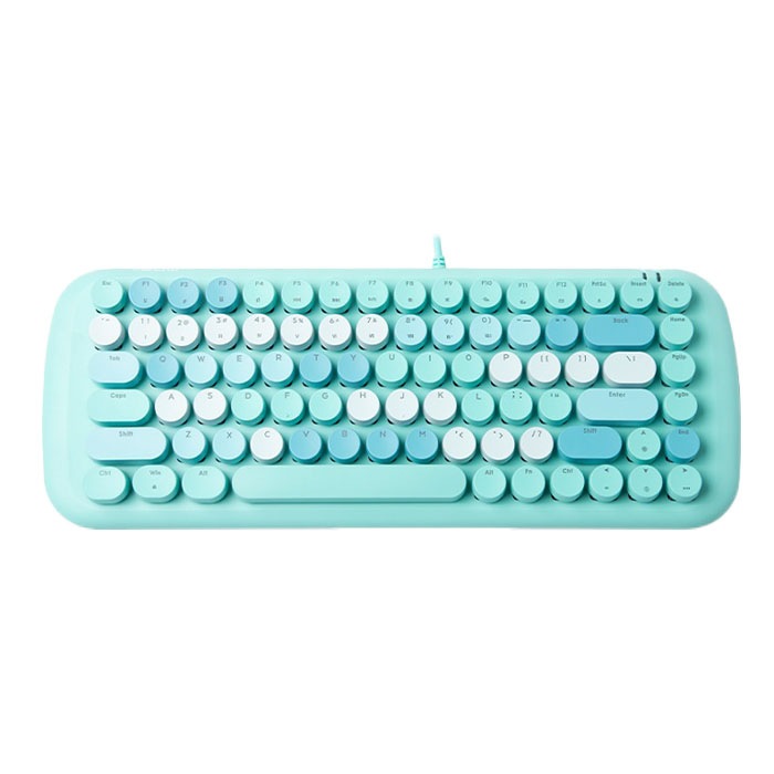 Buy Catzon Joyroom Cute Mechanical Keyboard Wired Round Keycaps ...