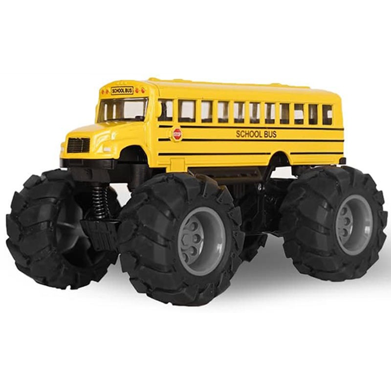 Buy Catzon Monster School Bus 1/43 Scale Die Cast Metal Model Pullback ...